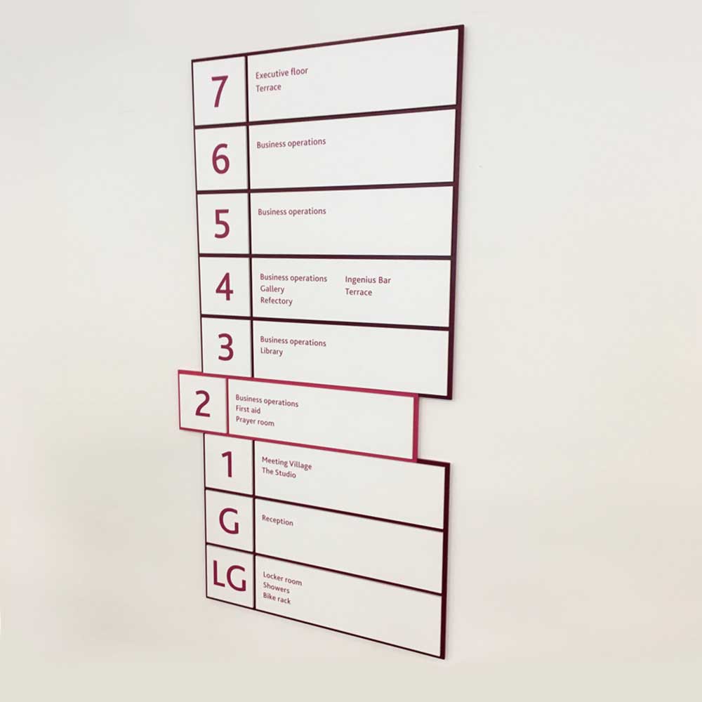 Directory Signs - Wayfinding Tenant Directories | Signbox