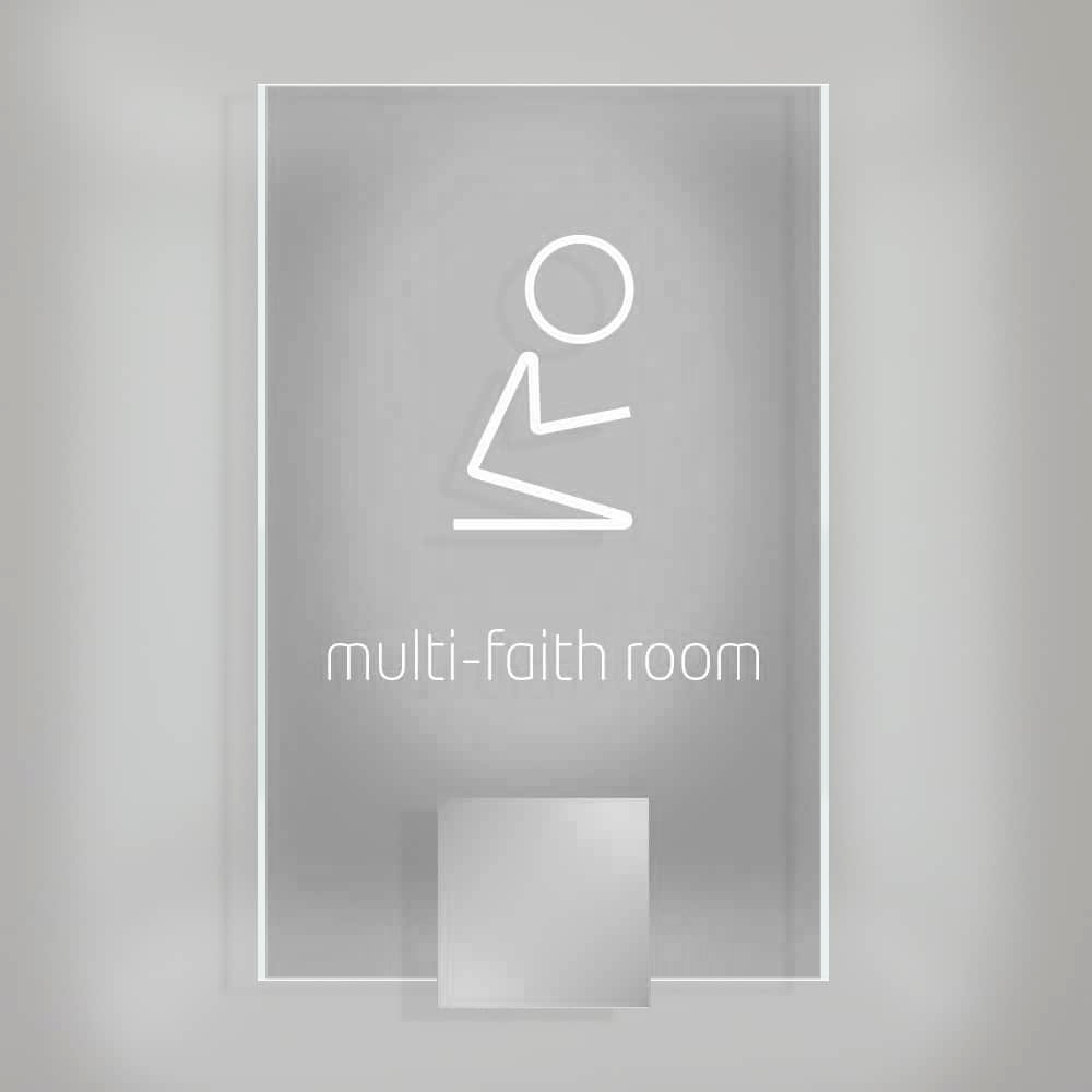 Laser Engraved LED Edge Lit Room Sign | Signbox