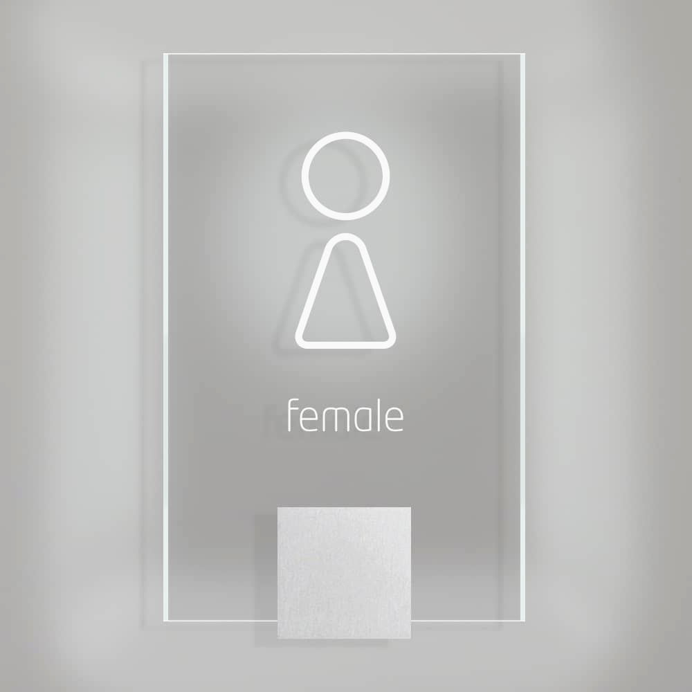 Laser Engraved LED Edge Lit Room Sign | Signbox