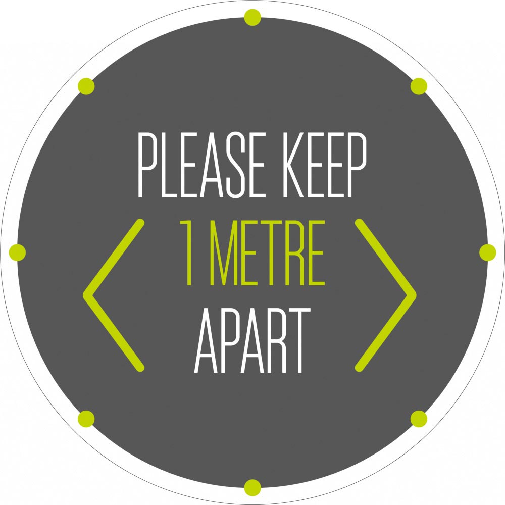 Social distancing floor stickers - Exterior grade | Signbox