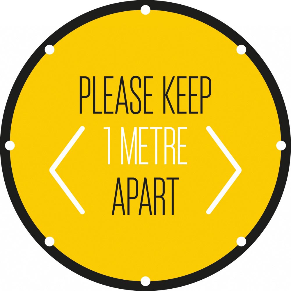 Social distancing floor stickers - Exterior grade | Signbox