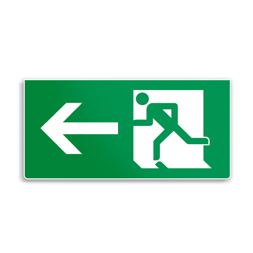 Fire Exit Sign, Wall Mounted | BS ISO 7010 | Signbox