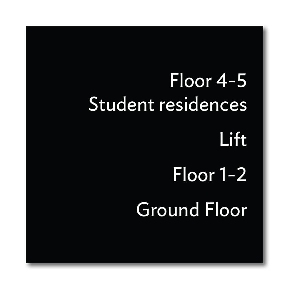 Floor Identification and Flat Indicator Signs | Signbox